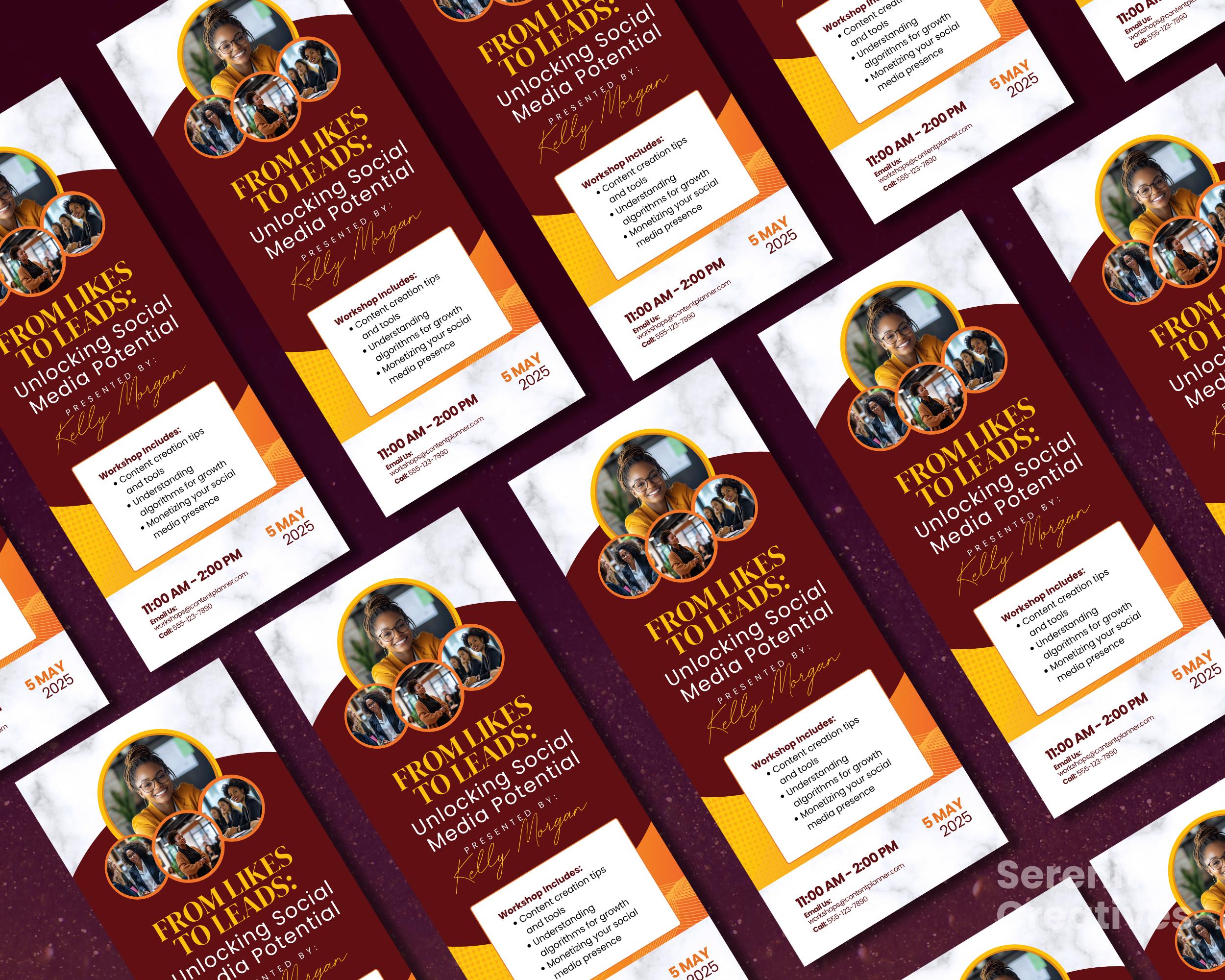 Luxury Retractable Banner for Coaching Business | Canva Editable - Etsy