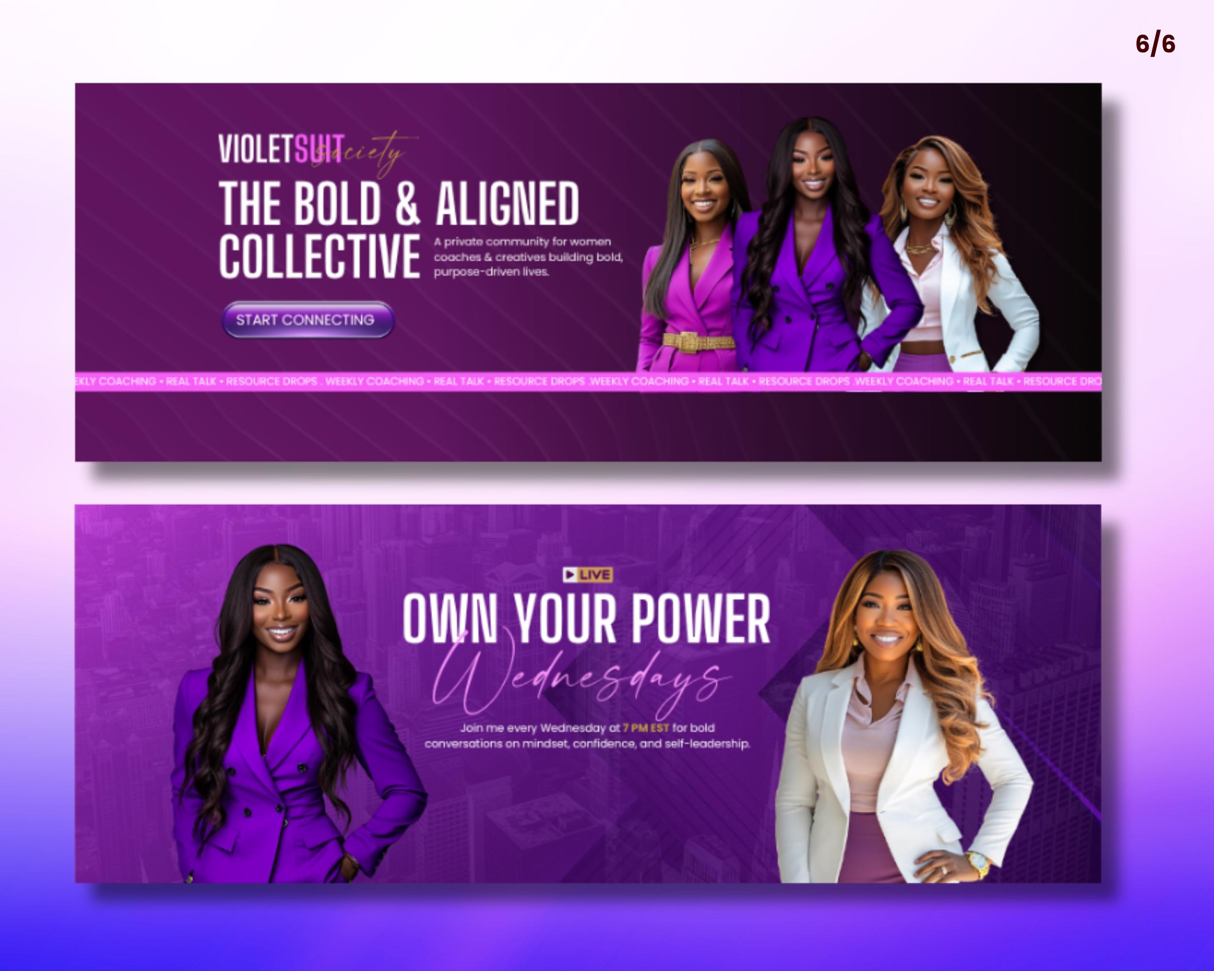 Facebook Cover Templates for Coaches: Canva Editable Banner Bundle ...