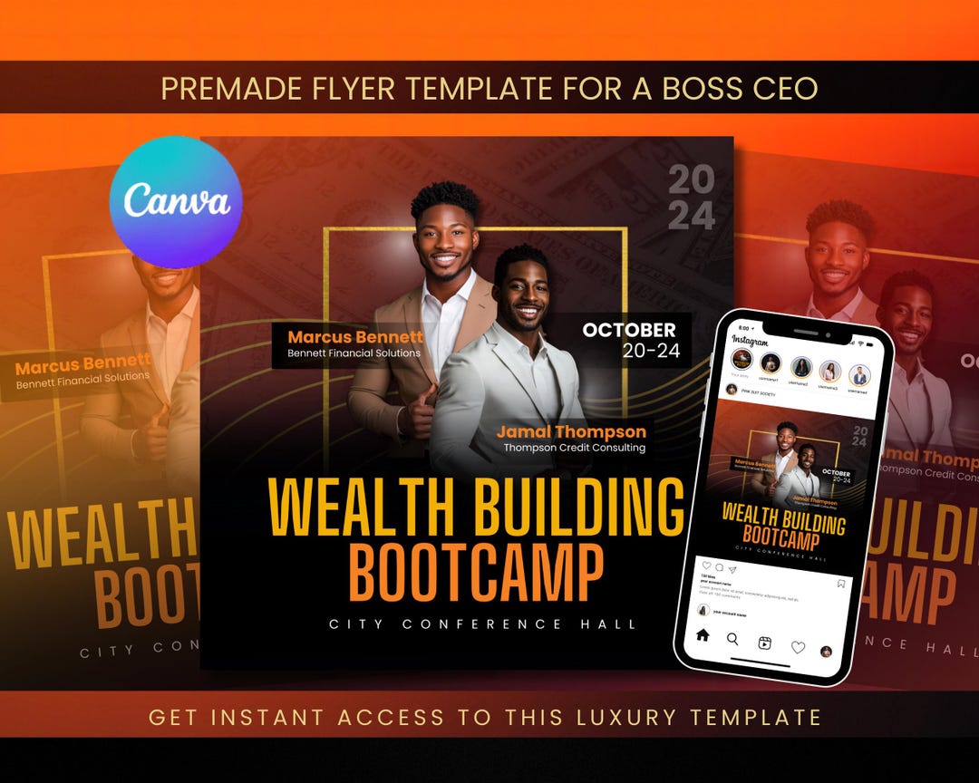 Wealth Building Flyer, Bootcamp Flyer, Financial Workshop Flyer ...