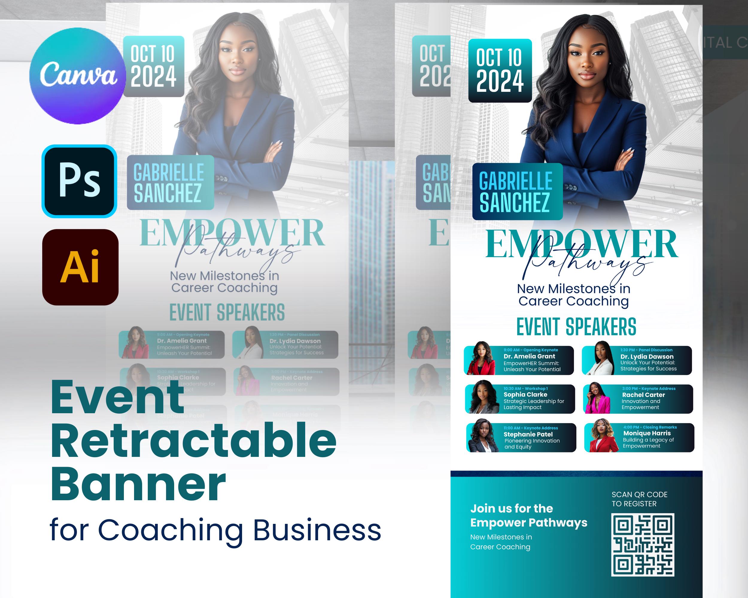 Custom Event Retractable Banner Template - DIY Design for Business ...