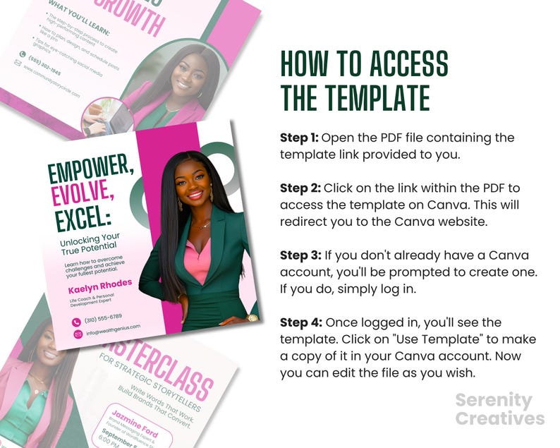 Pink Green Women's Coaching Templates | 20-in-1 Female Leadership ...