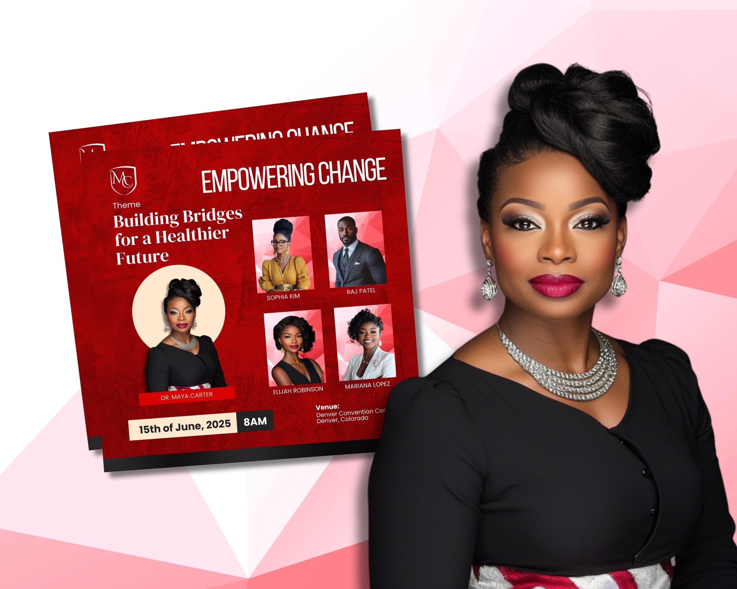 Conference & Summit Flyer Template | Editable Canva Design for Event ...