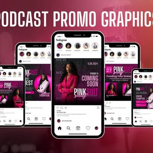 5-in-1 Editable Podcast Promo Flyer | Customizable Canva Templates ...