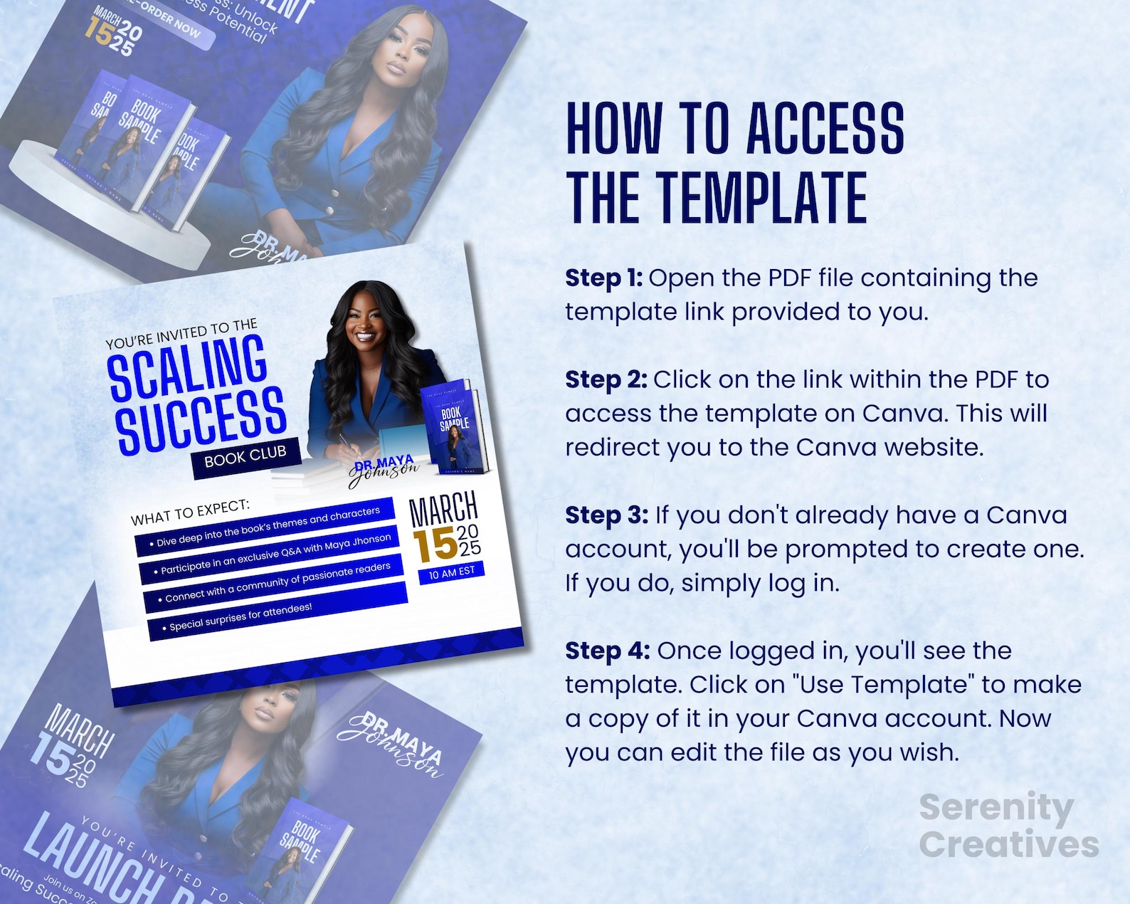 20-in-1 Editable Author Launch Bundle | Customizable Canva Templates ...