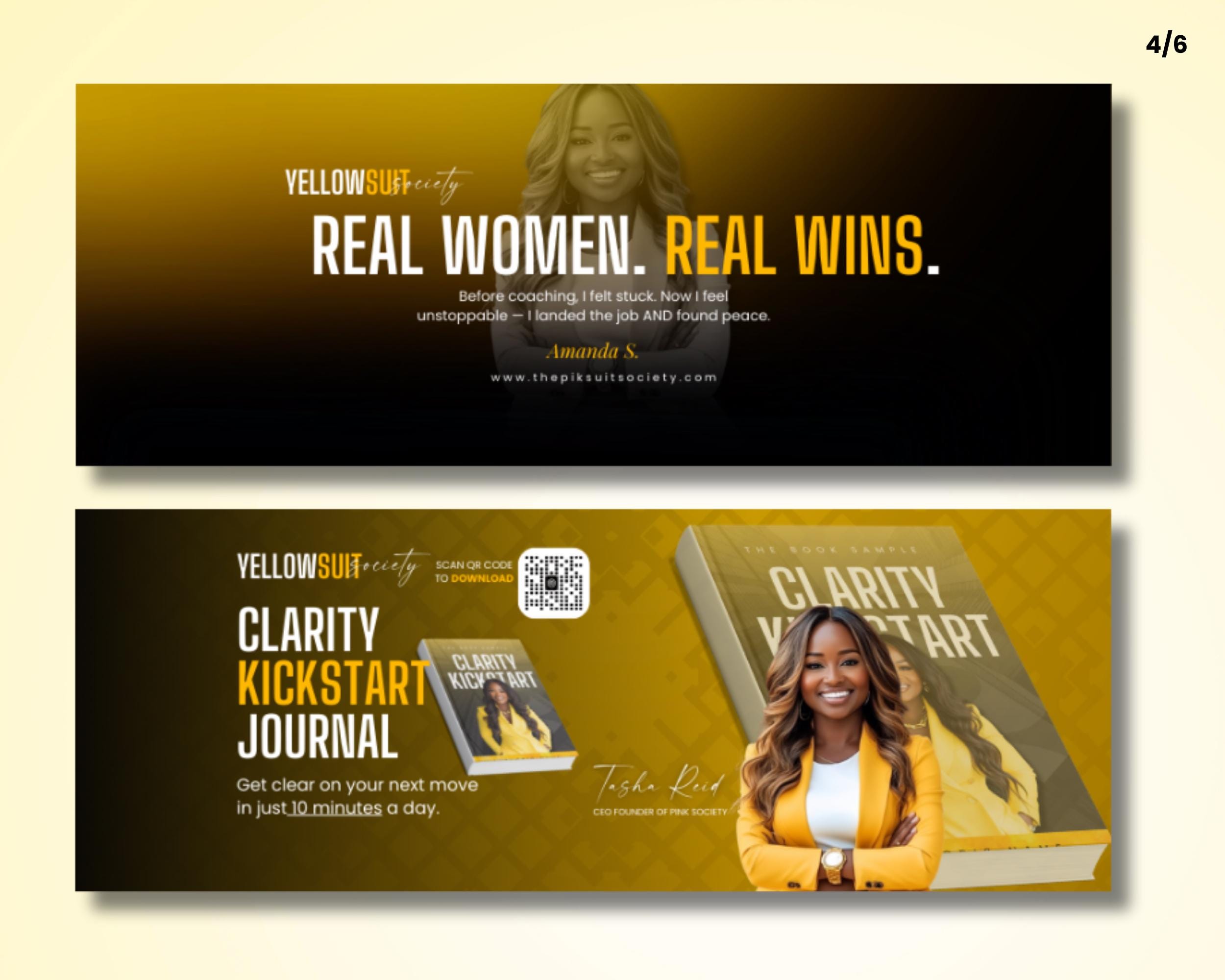 Editable Facebook Banner Templates | 6-in-1 Canva Pack for Coaching ...