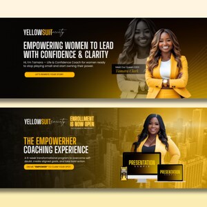 Editable Facebook Banner Templates | 6-in-1 Canva Pack for Coaching ...