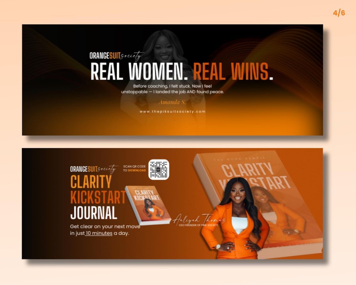 Editable Facebook Banner Templates | 6-in-1 Canva Pack for Coaching ...