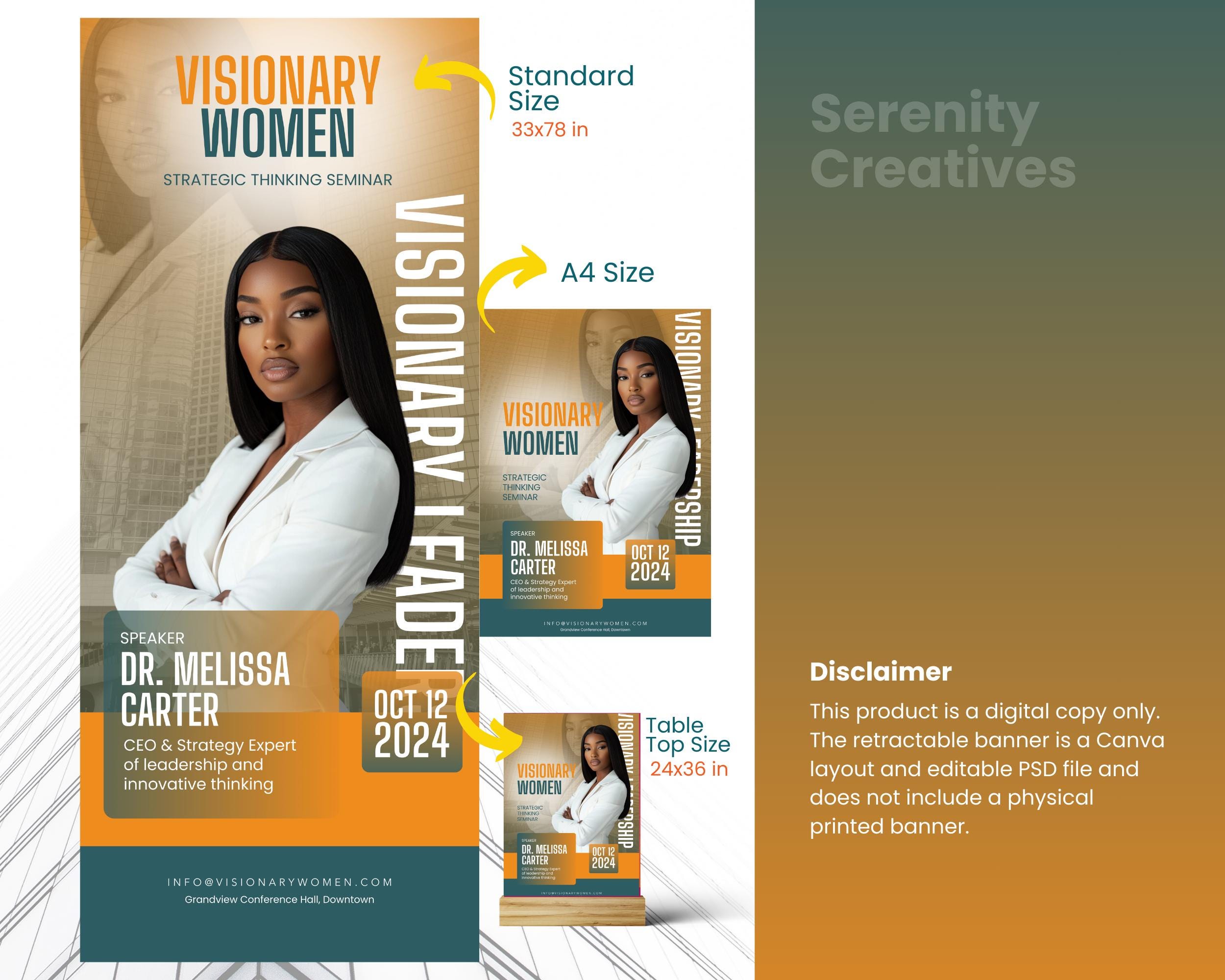 Custom Event Retractable Banner Template - DIY Design for Business ...