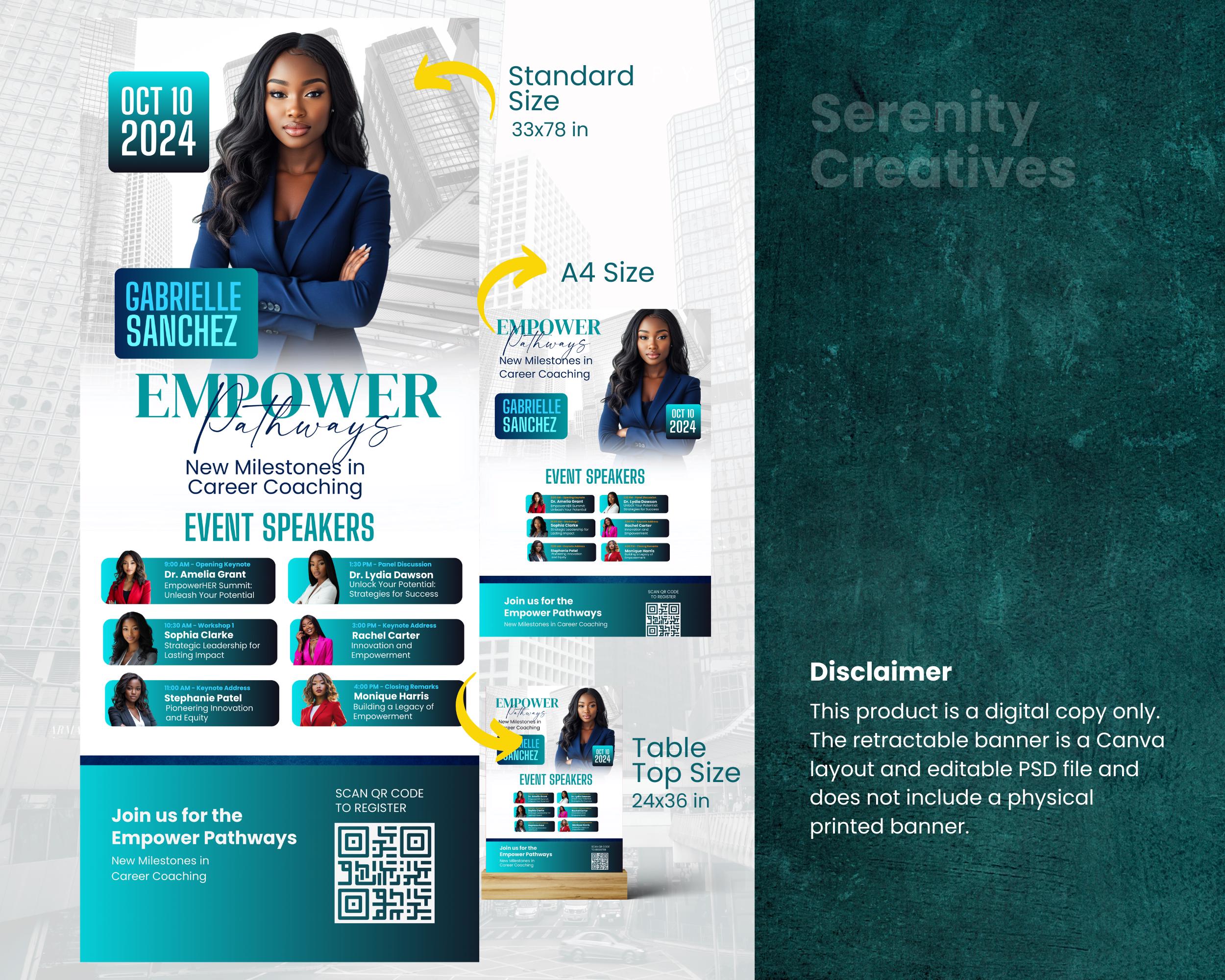 Custom Event Retractable Banner Template - DIY Design for Business ...