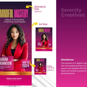 Custom Event Retractable Banner Template - DIY Design for Business ...