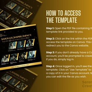 Luxury Summit Design Template | Canva Editable | DIY Canva | Premium ...
