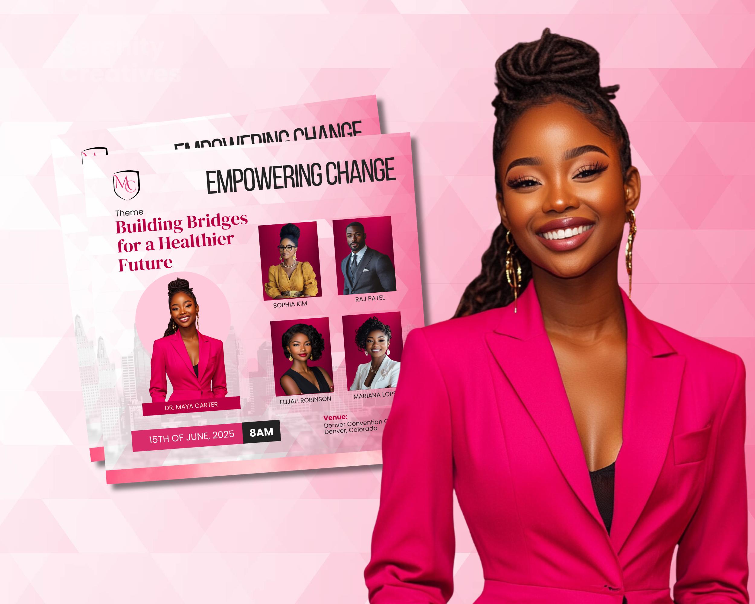 Editable Summit Flyer Canva Template Event Promotion Template Virtual ...