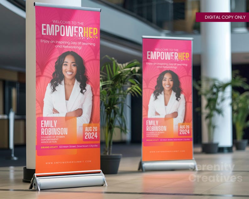 Custom Event Retractable Banner Template - DIY Design for Business ...