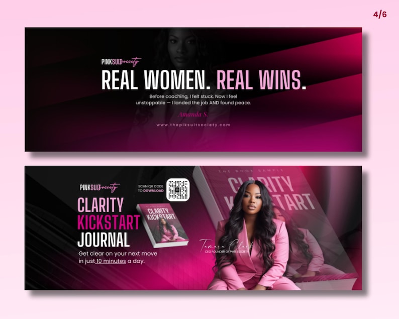 Coaching Facebook Cover Templates: Editable Canva Bundle (6-in-1 ...