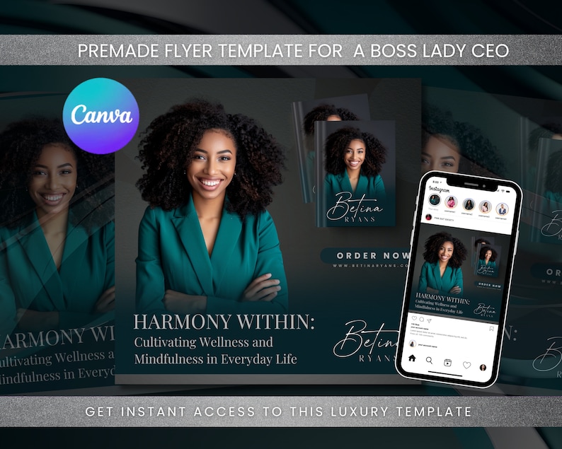 Wellness Book Flyer, Mindset Improvement Guide, Personal Growth Flyer ...