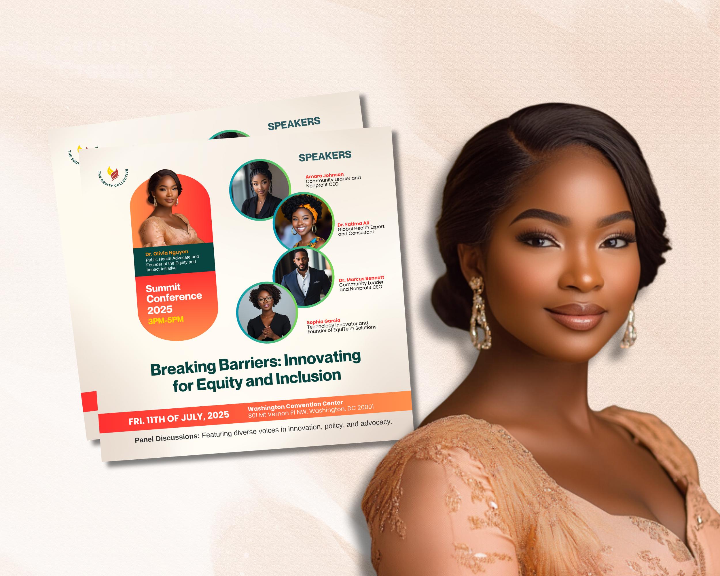 DIY Summit Flyer Canva Template Event Promotion Customized Conference ...