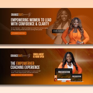 Editable Facebook Banner Templates | 6-in-1 Canva Pack for Coaching ...