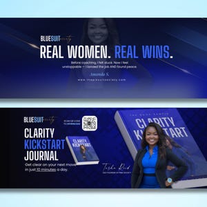 6 Facebook Covers for Coaches | Canva Templates for Personal Brand ...