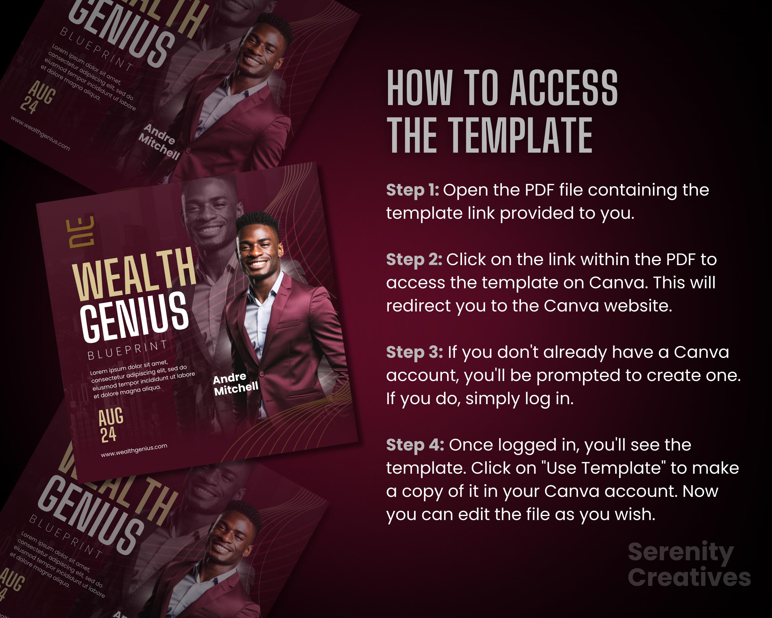 Maroon & Black Speaker Event Flyer Template (digital Download) - Etsy