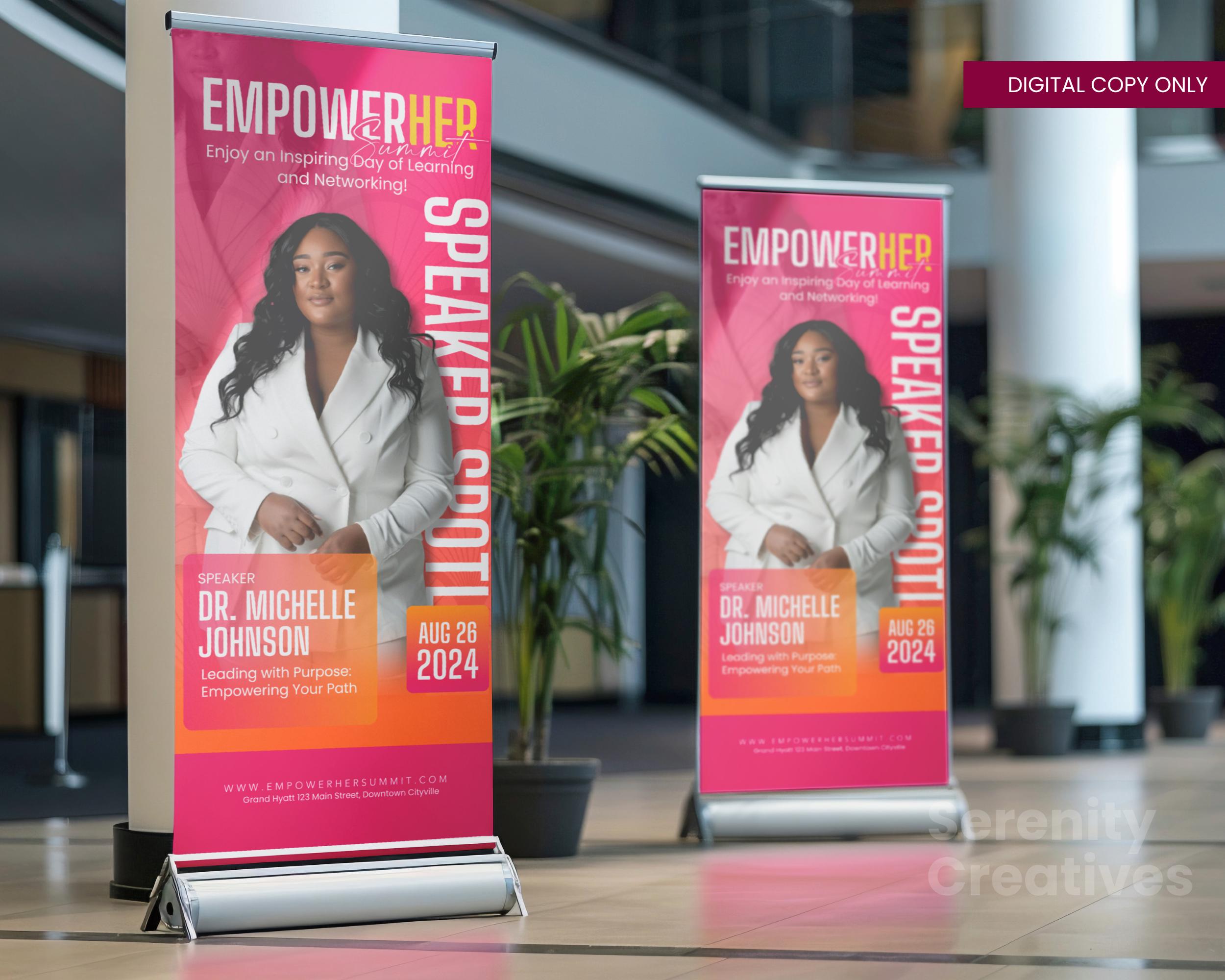 Custom Event Retractable Banner Template - DIY Design for Business ...