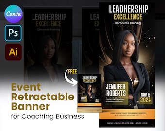 Custom Event Retractable Banner Template - DIY Design for Business ...