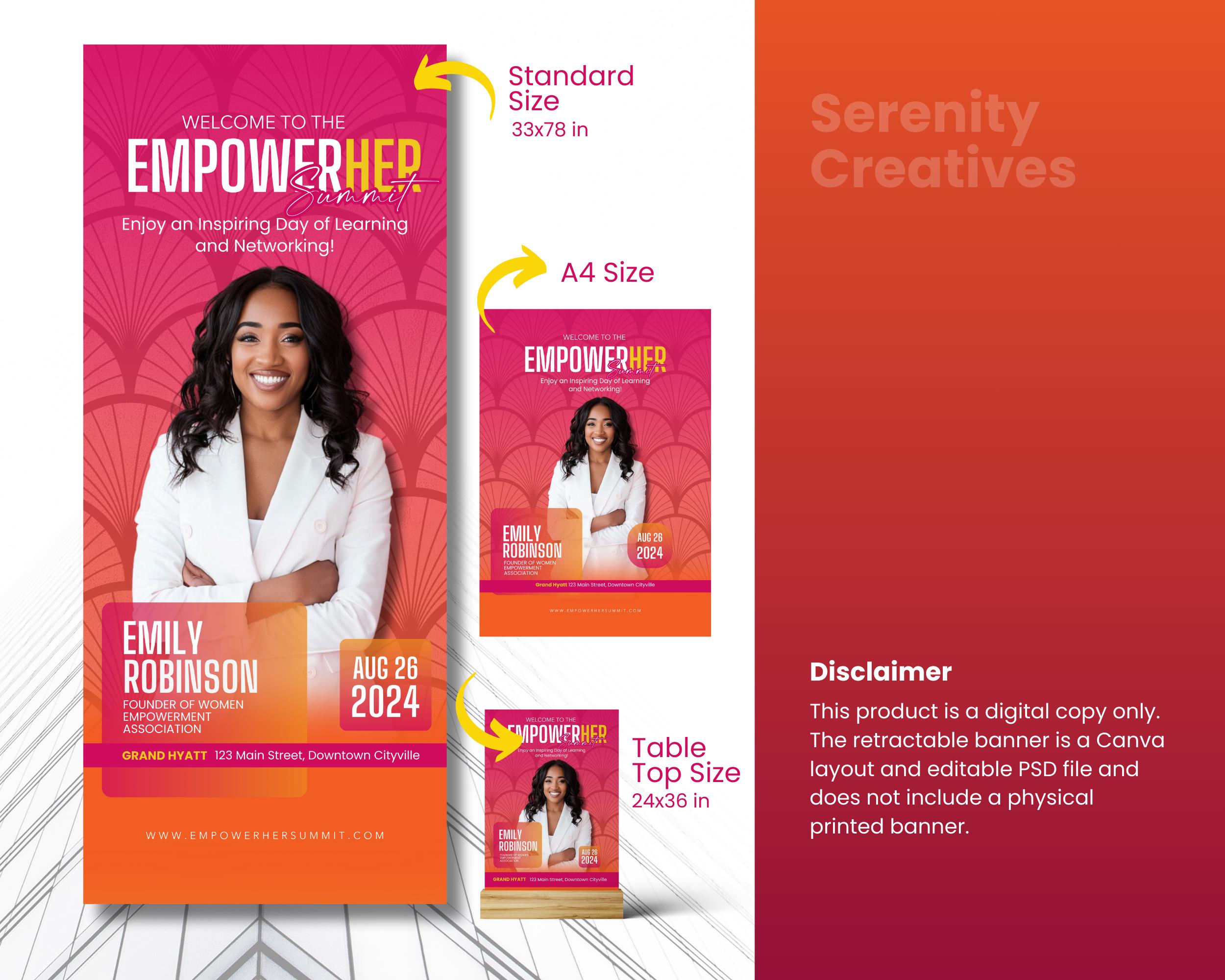 Custom Event Retractable Banner Template - DIY Design for Business ...