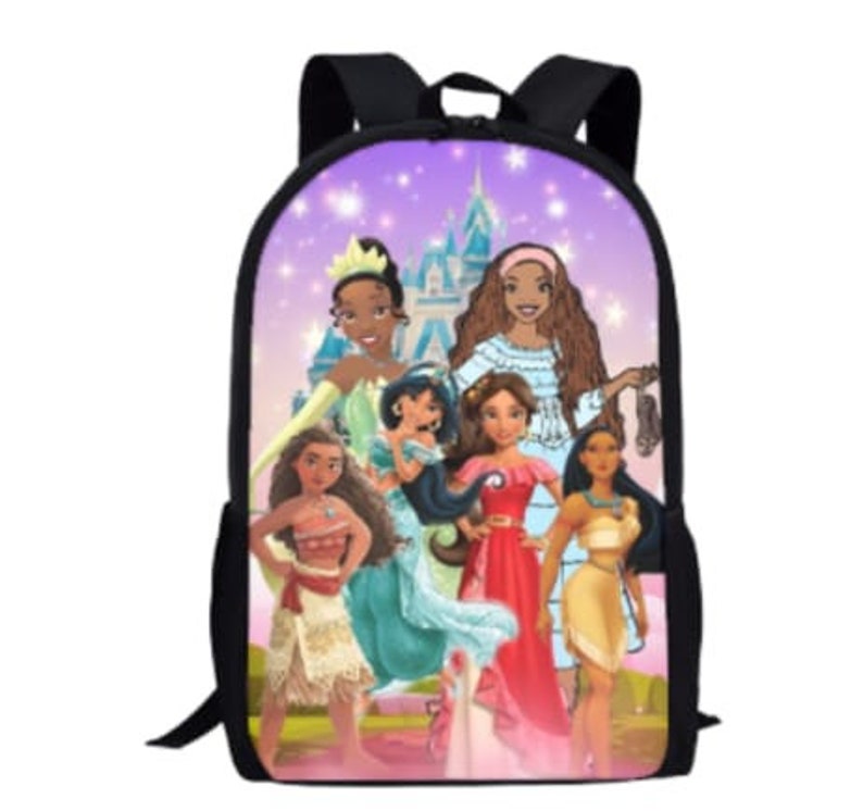 Princess Backpack, Black Little Mermaid Backpack, Black Princess, Ariel ...