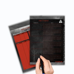 Horror Movie Planner, Printable Yearly, Weekly, Monthly (instant ...