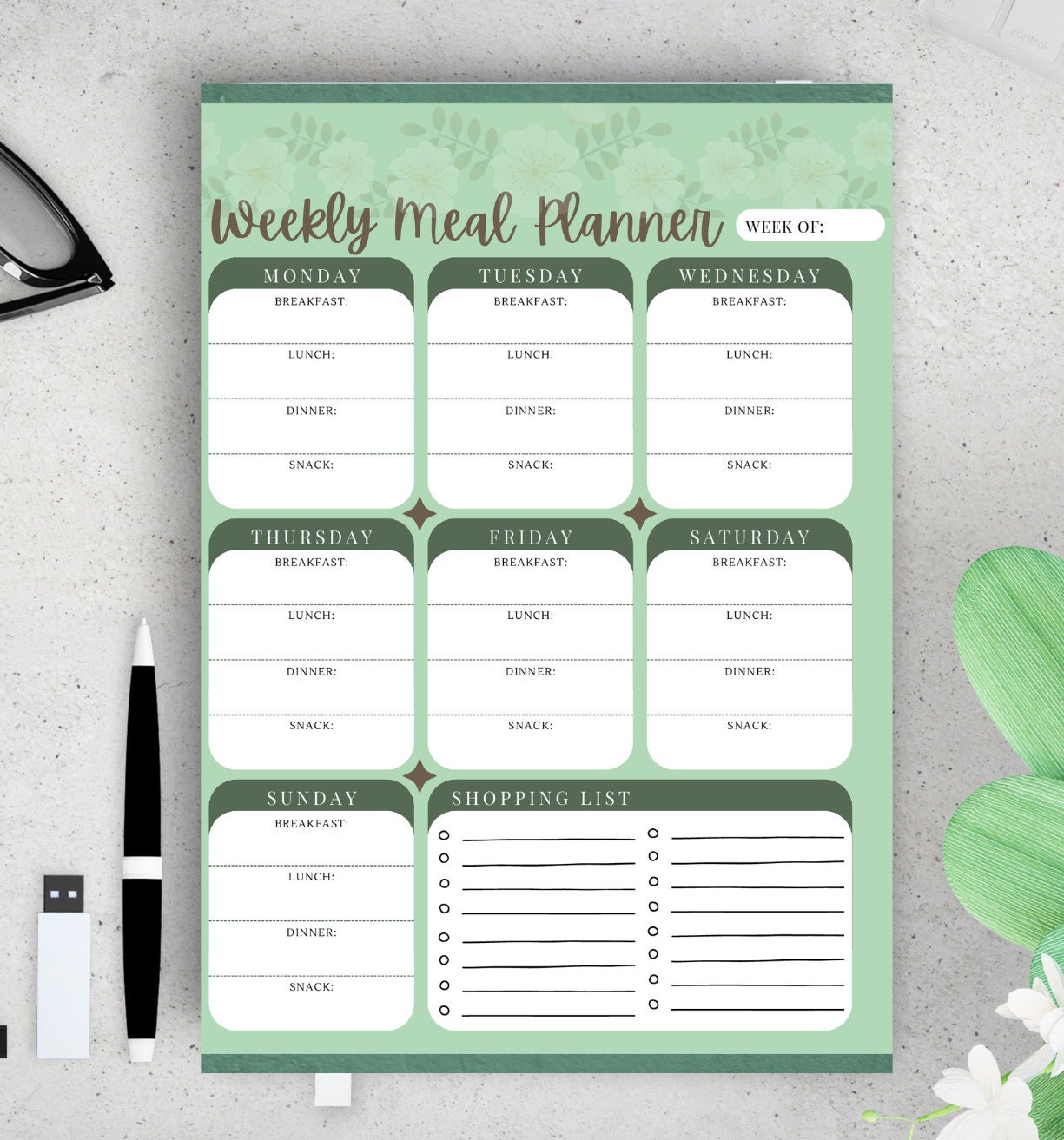Printable Yearly Planner Templates, Yearly to Do List, Undated Yearly ...
