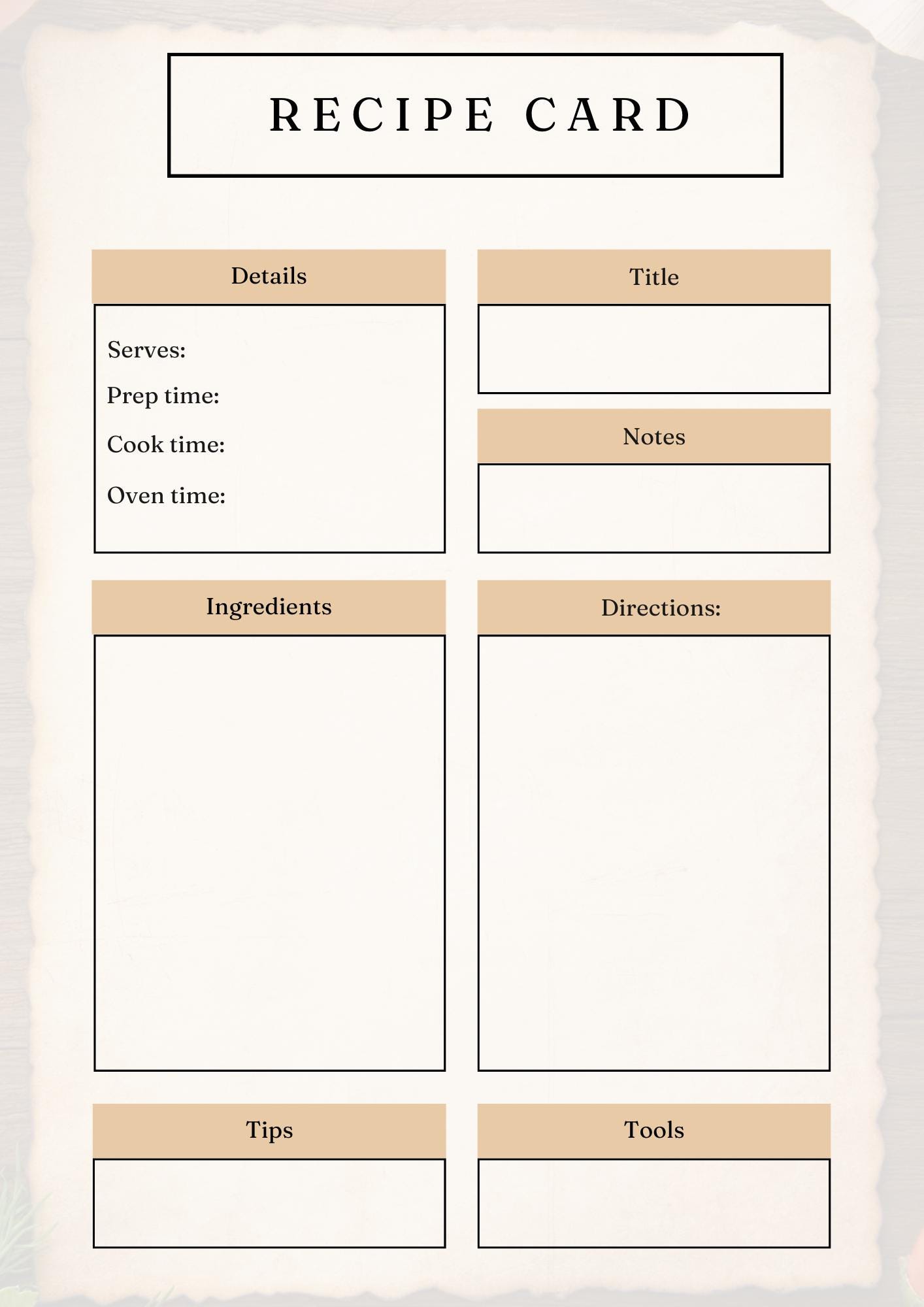 Recipe Card Bundle - Etsy