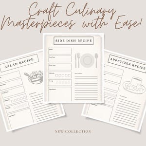 Recipe Card Bundle - Etsy