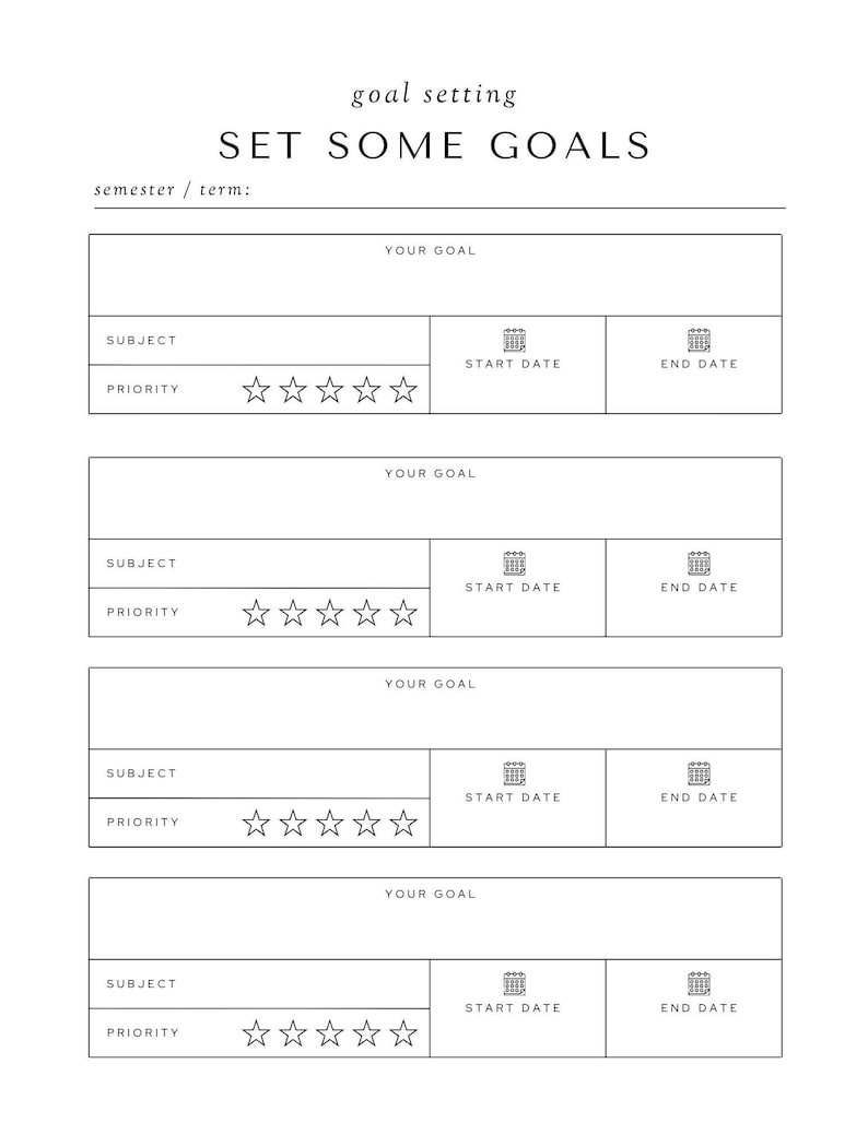 Student Planner - Etsy