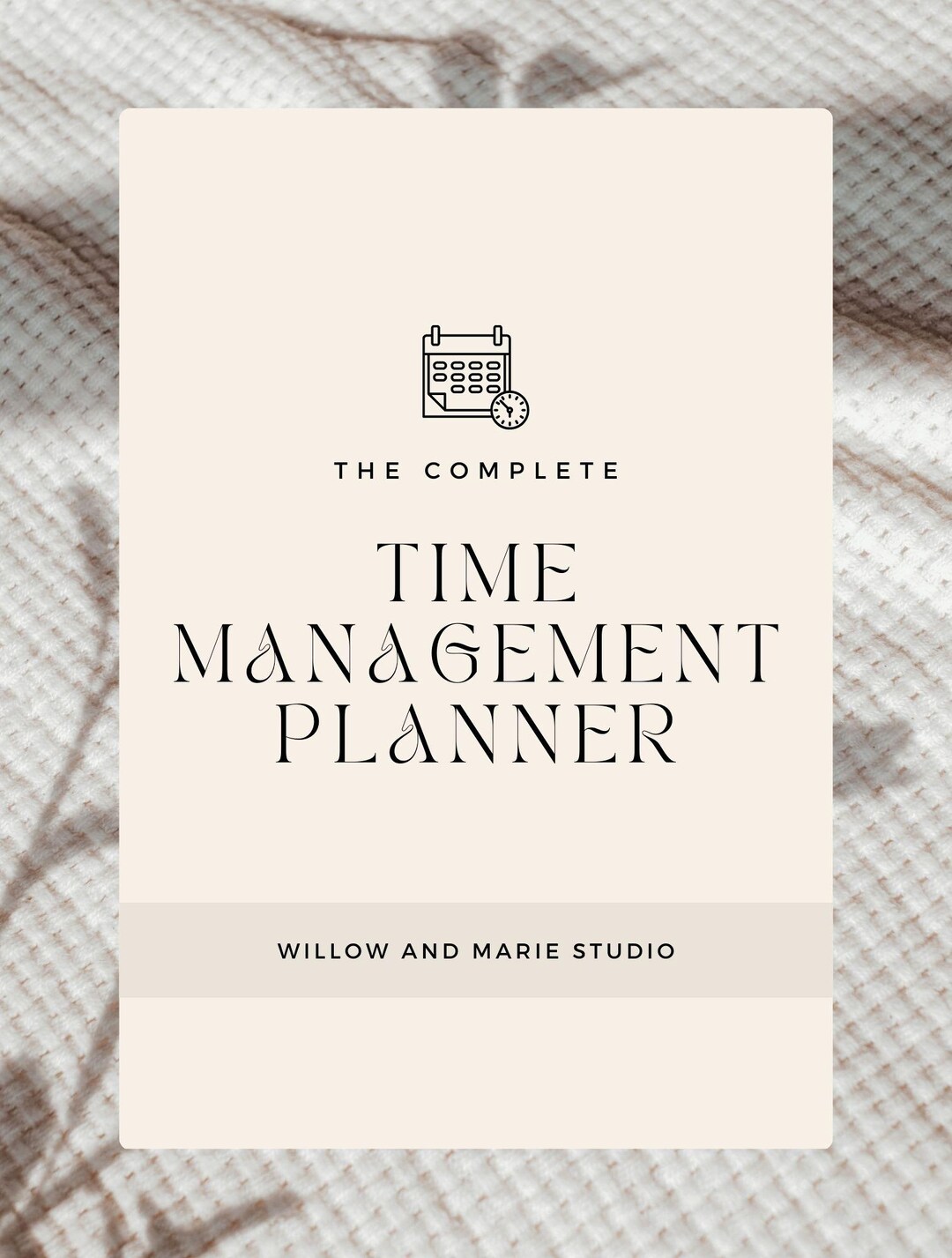 Time Management Planner - Etsy