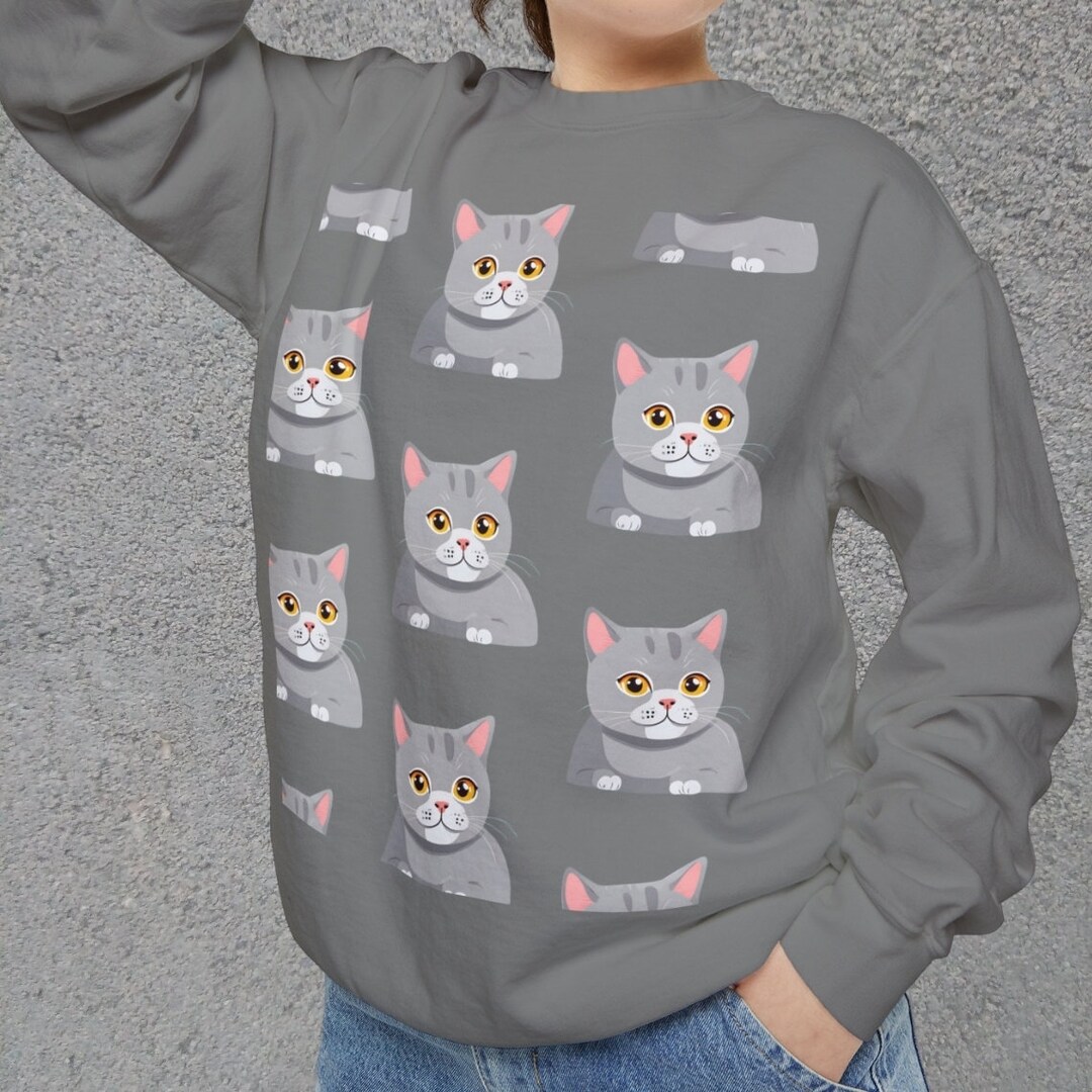 Custom Pattern Pet Sweater Using Cat Breed + Custom Phrase Cat Portrait ...