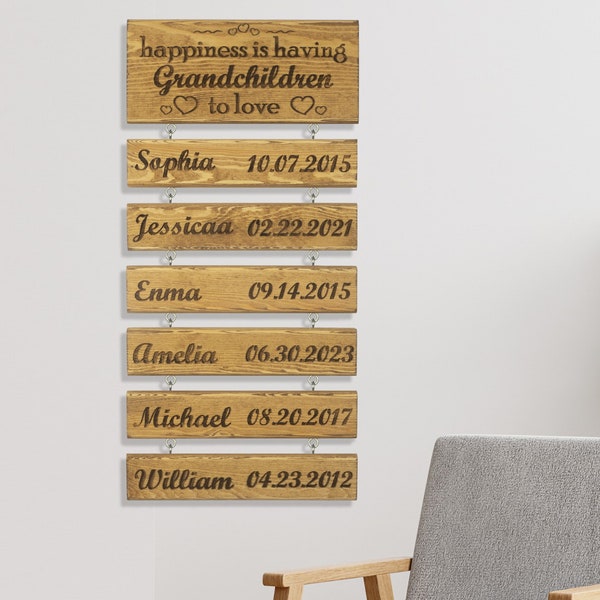 Wooden Slat Name Sign - Etsy