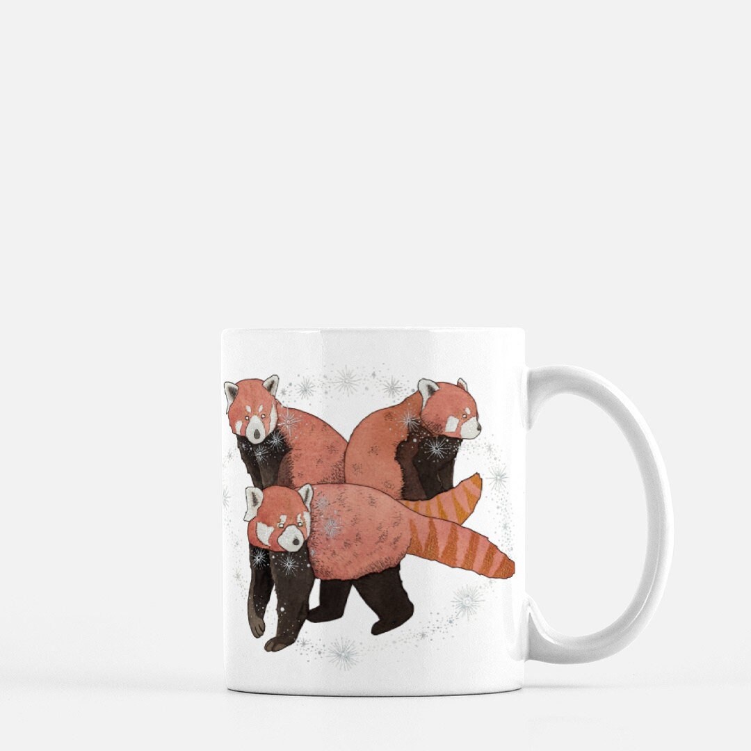 Red Panda Coffee Mug - Etsy