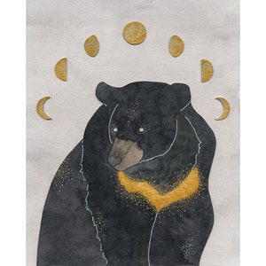 Moon Bear Print - Etsy