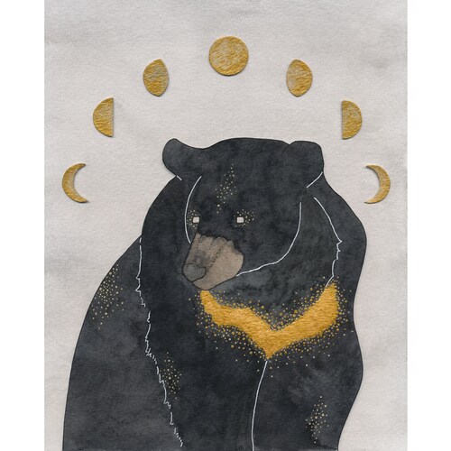 Moon Bear Print - Etsy