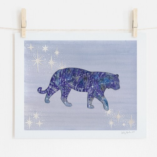 Tiger Constellation Print - Etsy