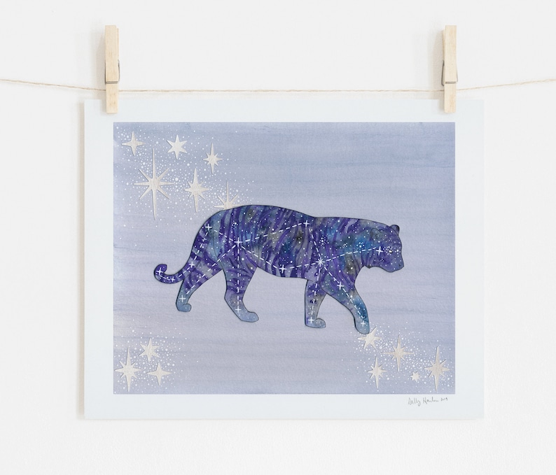 Tiger Constellation Print - Etsy
