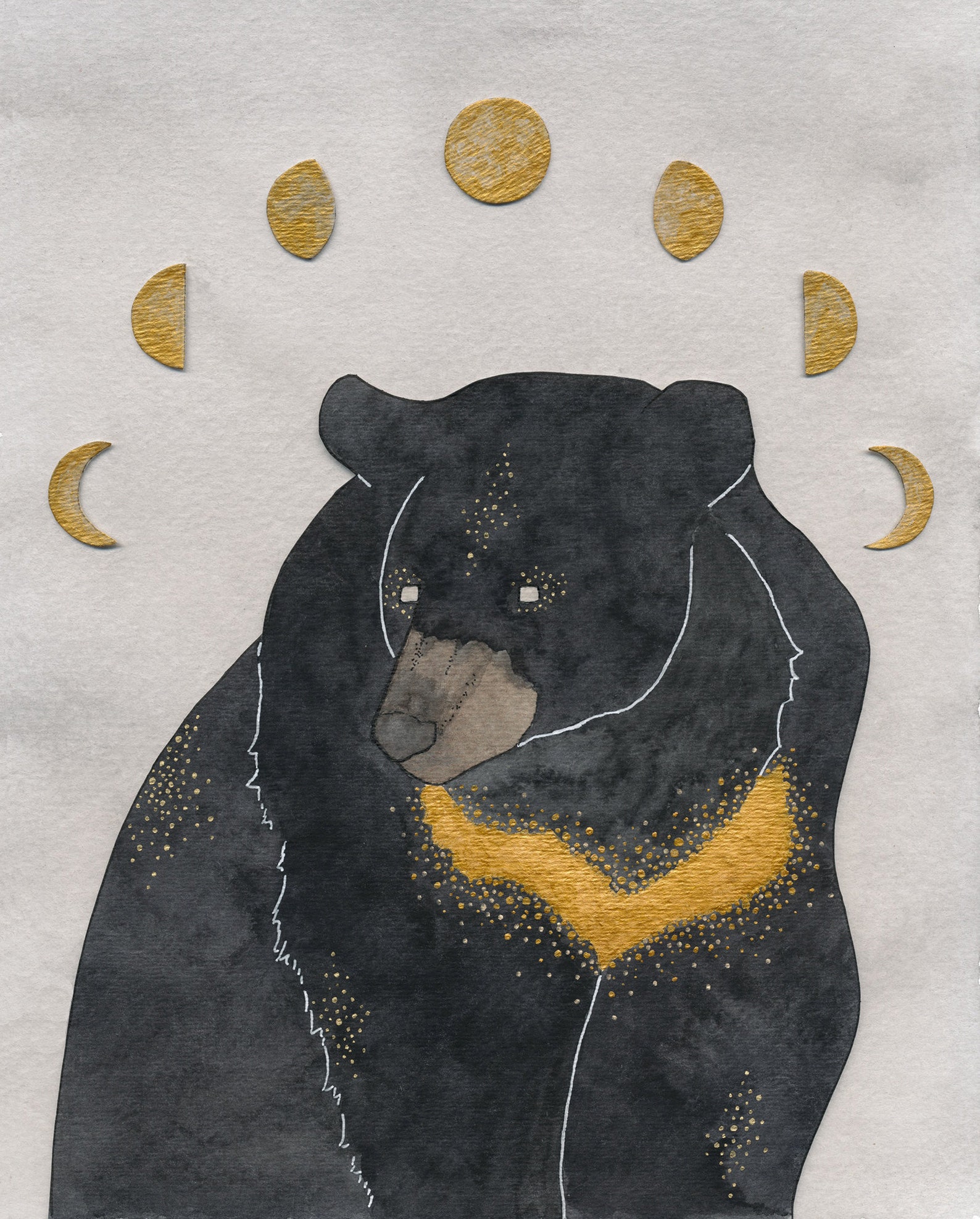 Moon Bear Print | Etsy