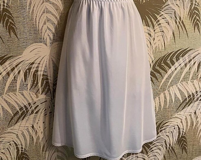 80s Vintage Farr West White Half Slip ~ Skirt Slip // Size Sml 25" 26 ...