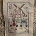 Vintage Dutch Country Decor Cross Stitch Embroidered Girl and Boy ...