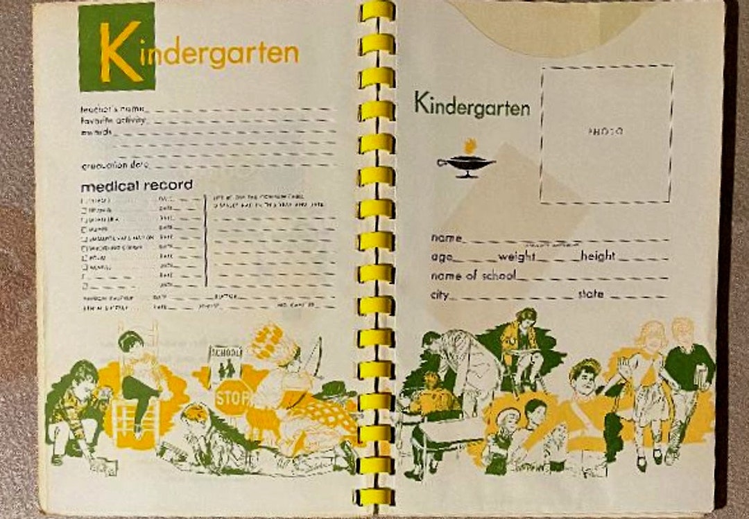 Vintage 60s School Records Keeper With Pockets K-12th Grade - Etsy