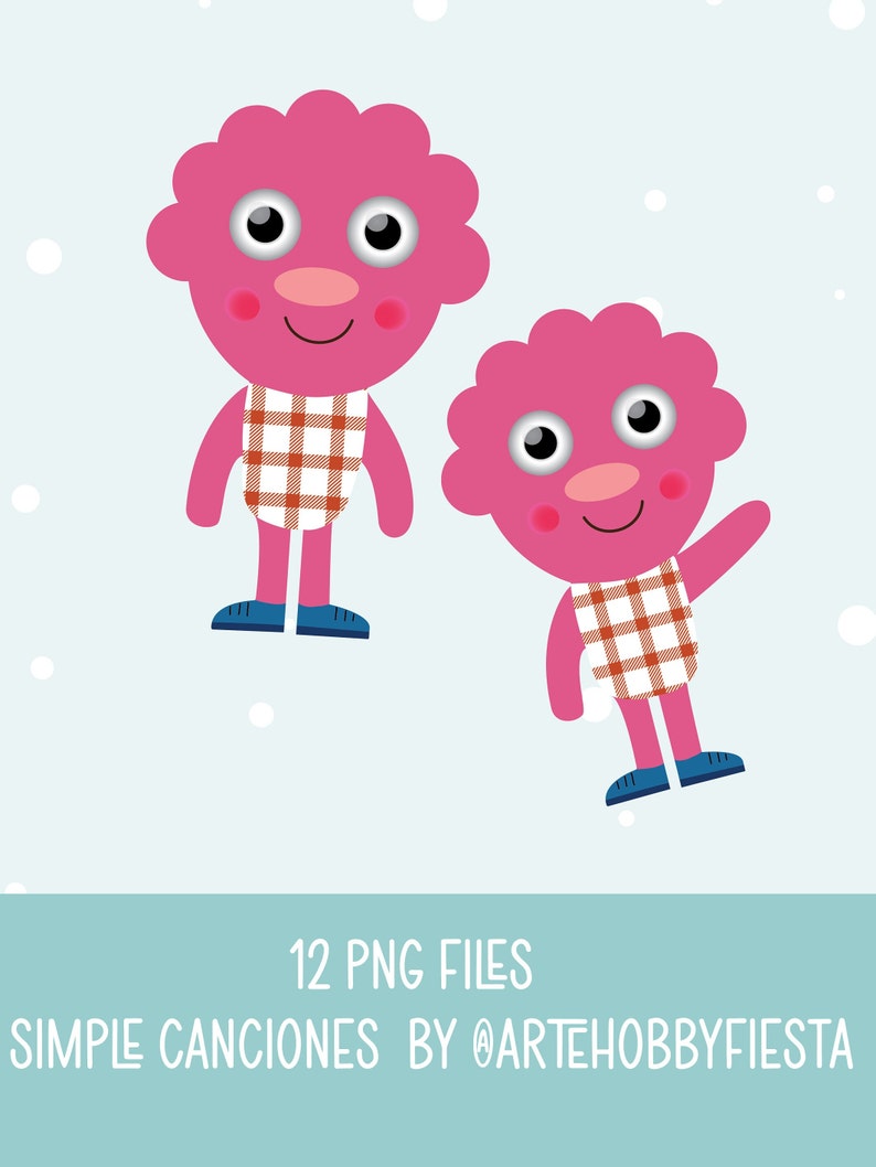 Clipart Simple Songs Song Characters Png - Etsy UK