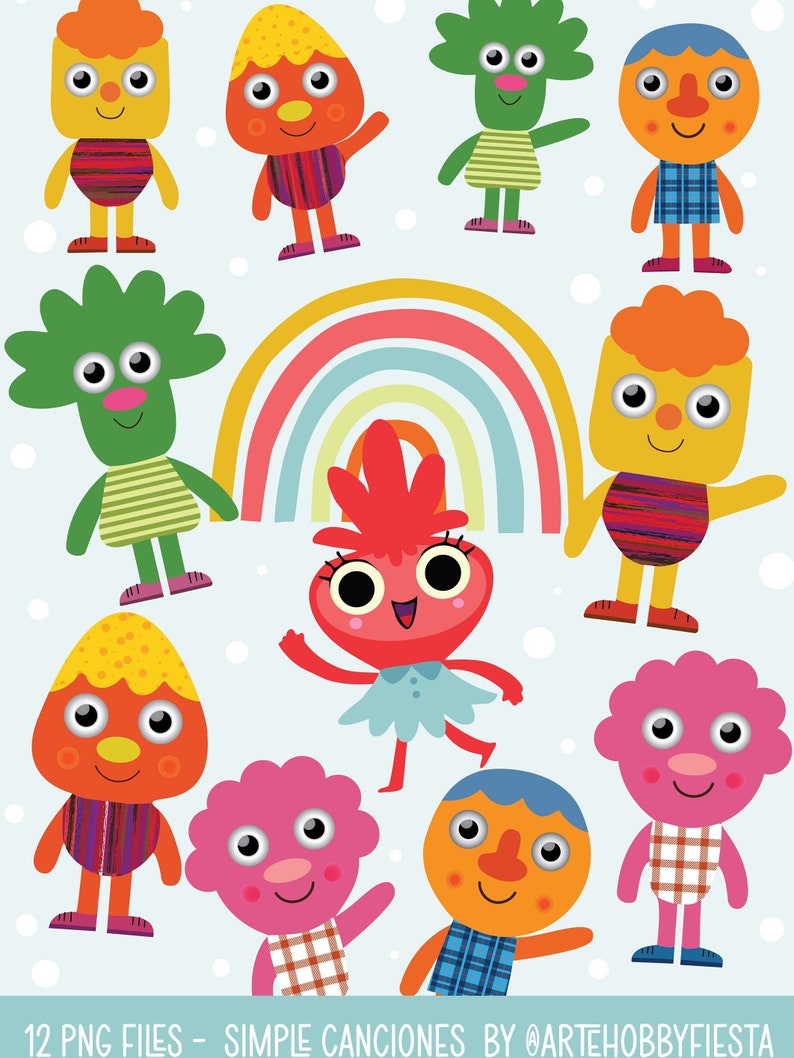 Clipart Simple Songs Song Characters Png - Etsy