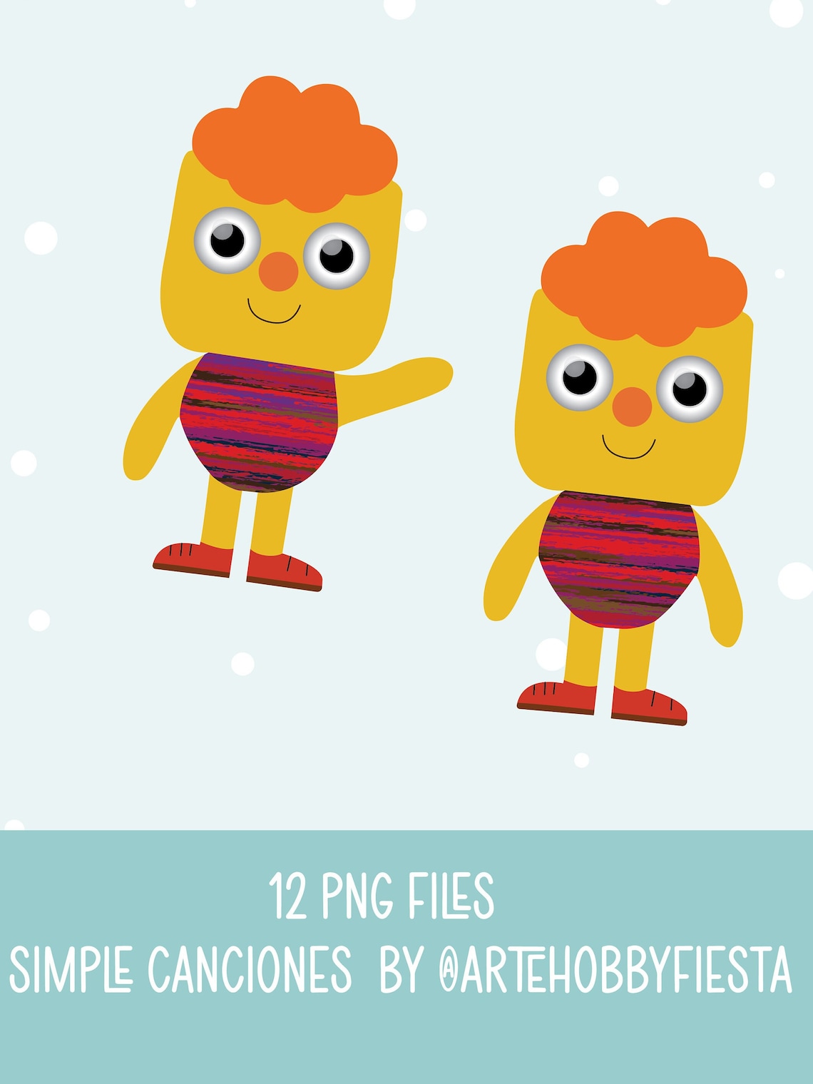 Clipart Simple Songs Song Characters Png - Etsy UK