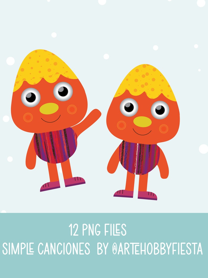 Clipart Simple Songs Song Characters Png - Etsy