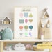 Shape Educational Poster, Nursery Wall Print, Playroom Wall Decor ...