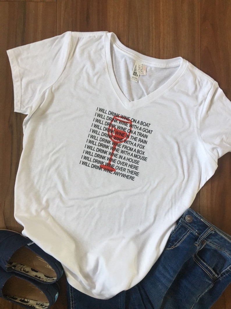 I Drink Wine T-shirt, Women's V-neck, Wine Themed T-shirt, Wine ...